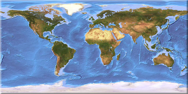 Earth Texture Nasa Planet Earth Done With Textures Stock Illustration